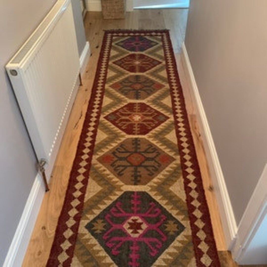Tapis Wool Jute Kilim Runner Exclusive Modern Eco Friendly Earthy ...