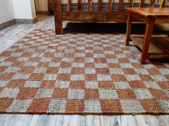 Jute Rug, Checkered Hart Revival™, 40% OFF
