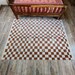 Checkerboard Moroccan Rug Handmade Checker Rug Checkered Rug - Etsy