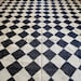 Black & White Diamond Checker Rug, Checkerboard Home Interior Decor ...