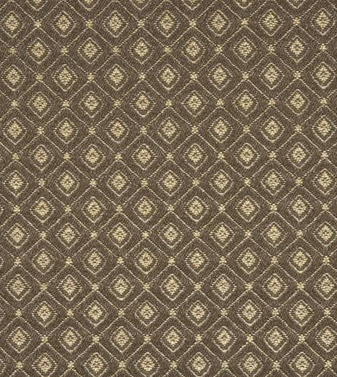 Vintage Gold Diamond Patterned Upholstery Fabric by the Yard - Etsy