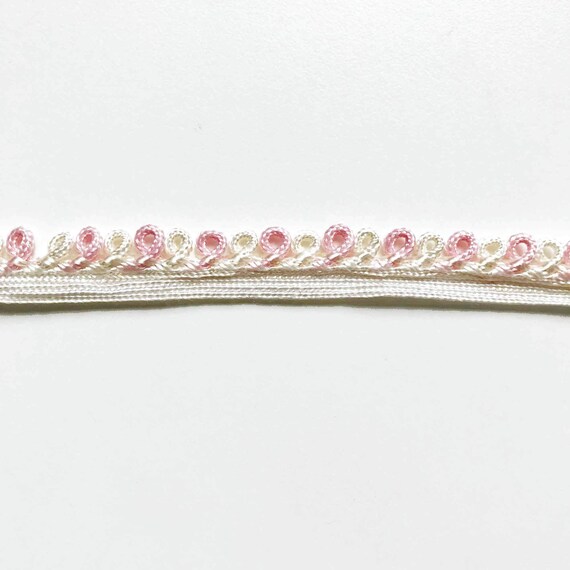 Blush Pink and White High Quality Decorative Loop Trim by the - Etsy