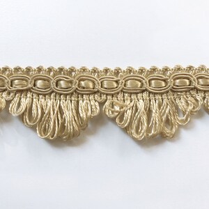 Champagne High Quality Decorative Fringe Gimp Trim by the Yard for ...