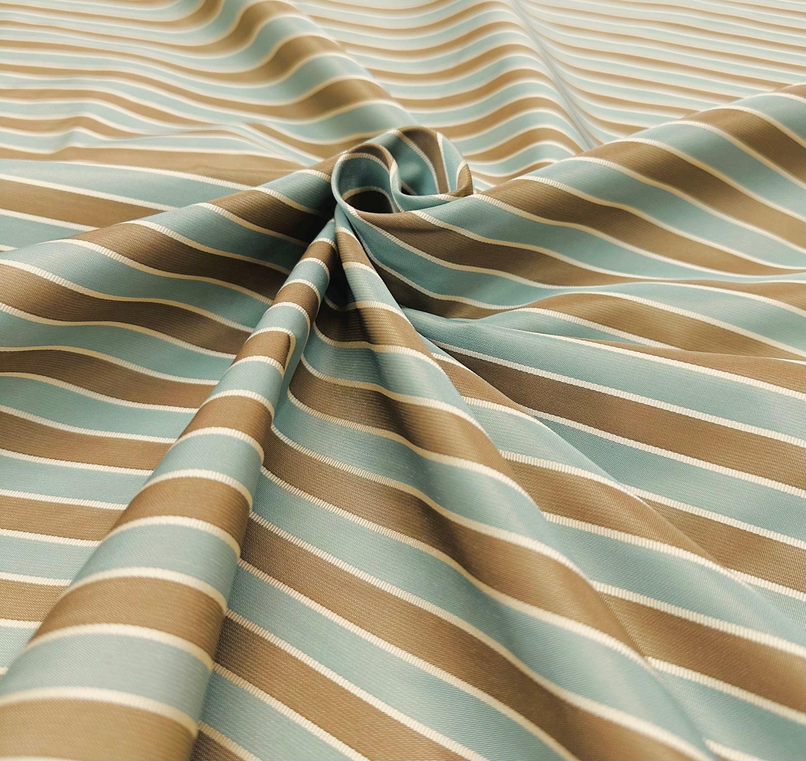 Montclair Mineral Teal Stripe Jacquard Fabric 54" - Etsy