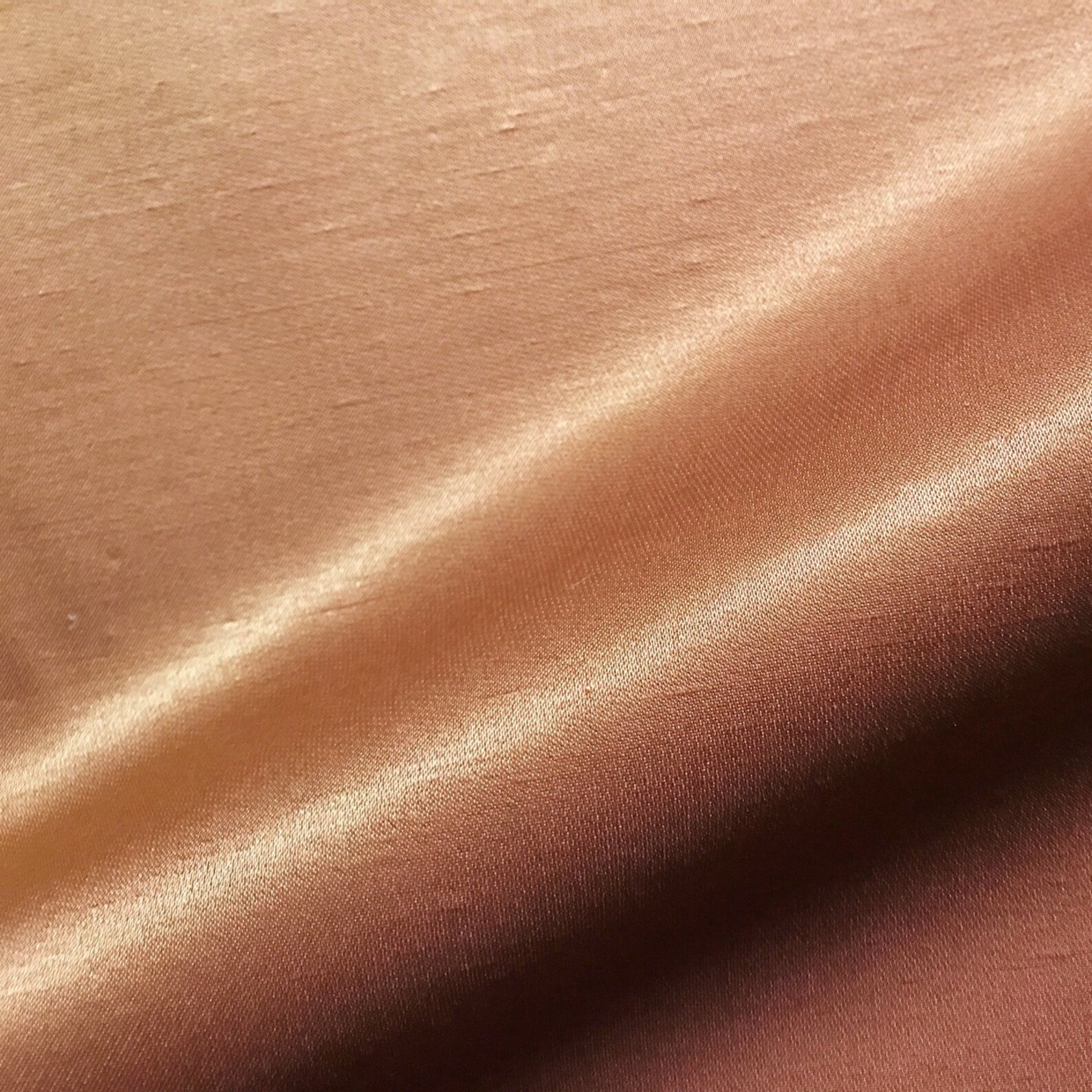 Copper Gold Solid Faux Silk Fabric 42 - Etsy