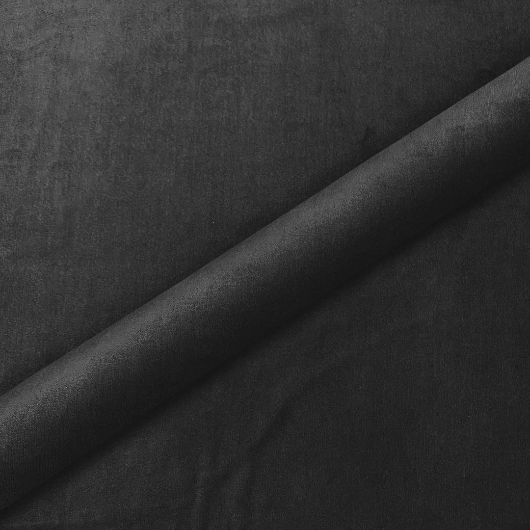 Black Luxe Solid Velvet Fabric 54 - Etsy
