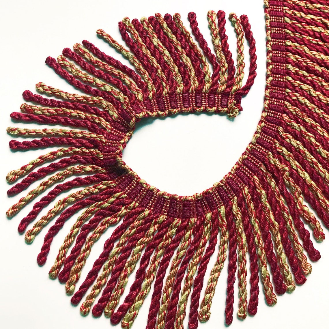 Red and Gold High Quality Decorative Bullion Fringe Trim by - Etsy