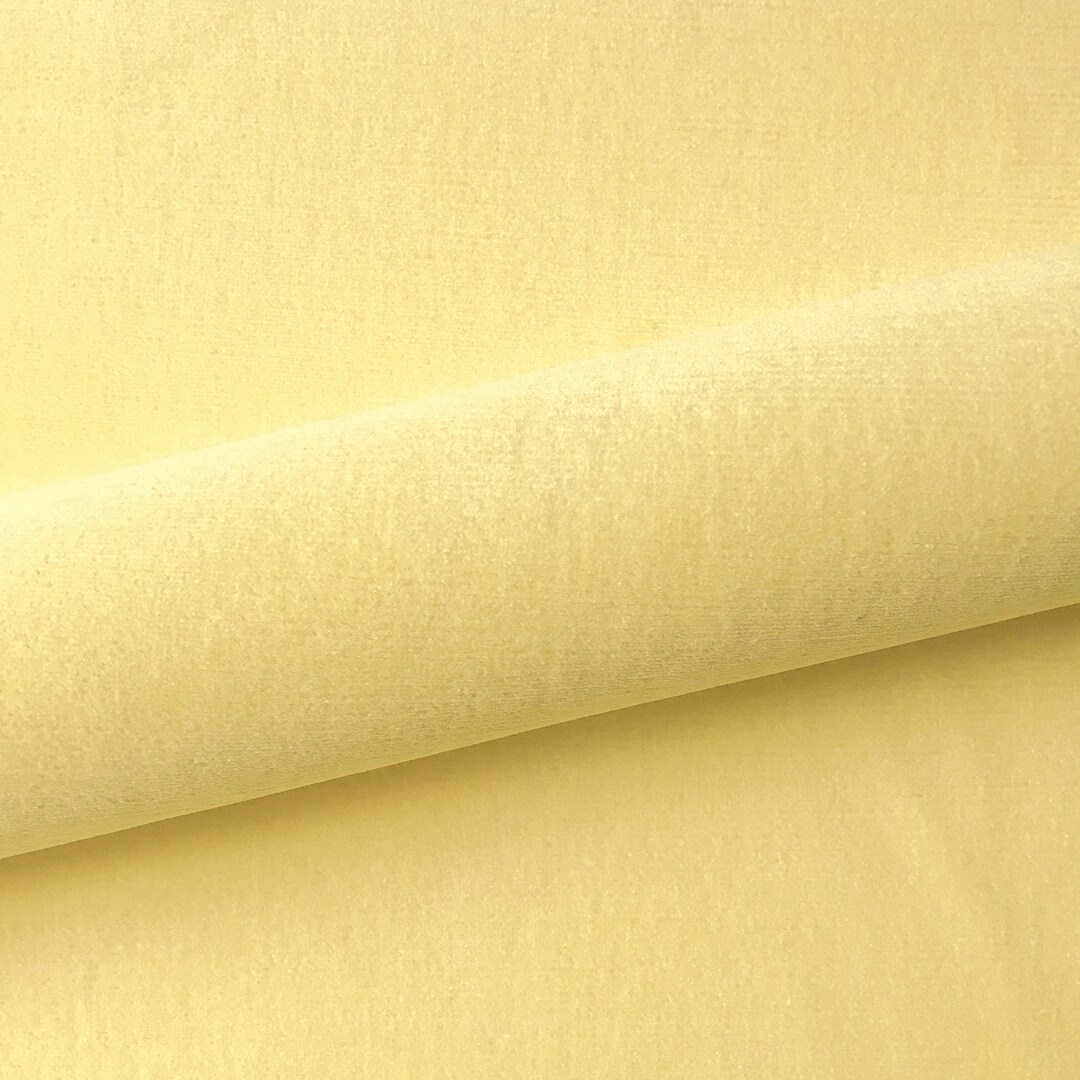 Pastel Yellow Springtime Textured Chenille Upholstery Fabric - Etsy