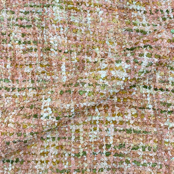 Pink Boucle Knit Fabric - Etsy