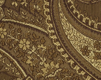 Brown Paisley Fabric - Etsy