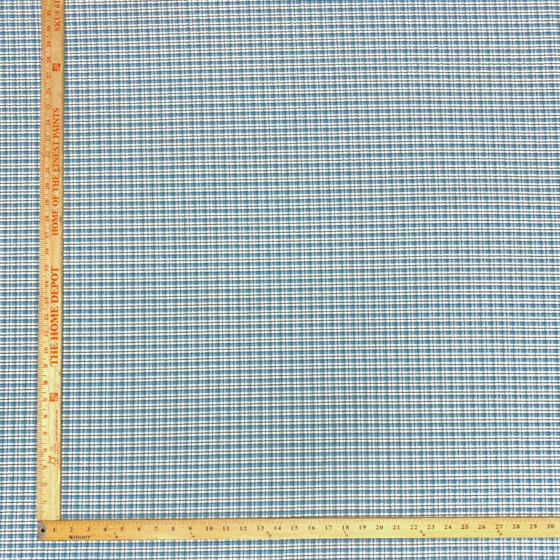 Crawford Blue 100% Cotton Poppy Plaid Upholstery Fabric 55" - Etsy