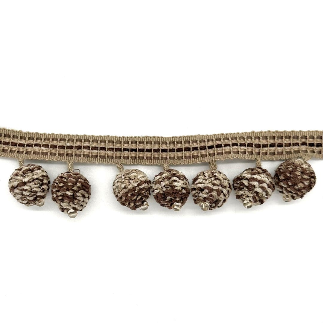Brown/beige High Quality Decorative Ball Trim by the Yard - Etsy
