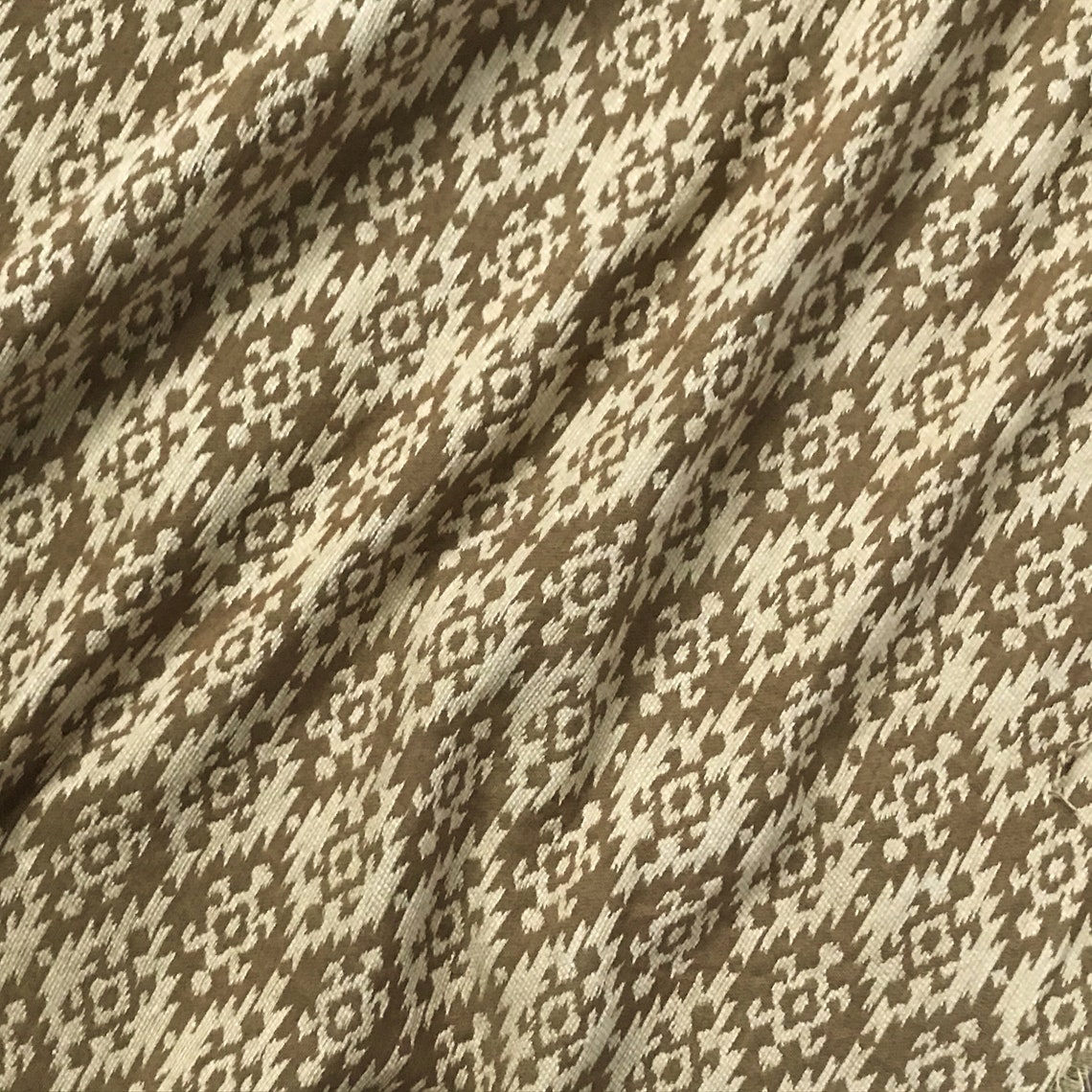 Beige Bohemian Aztec Woven Upholstery Fabric 54 - Etsy