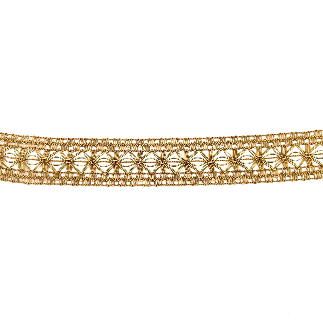 Gold High Quality Decorative Lace Border Trim for Upholstery Pillows ...