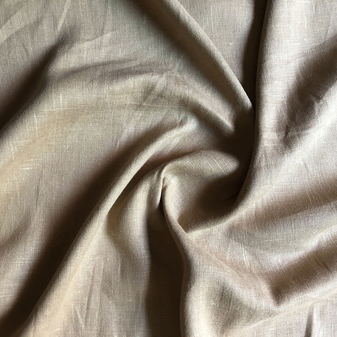 Wheat Contemporary Solid Linen Upholstery Fabric 54" - Etsy