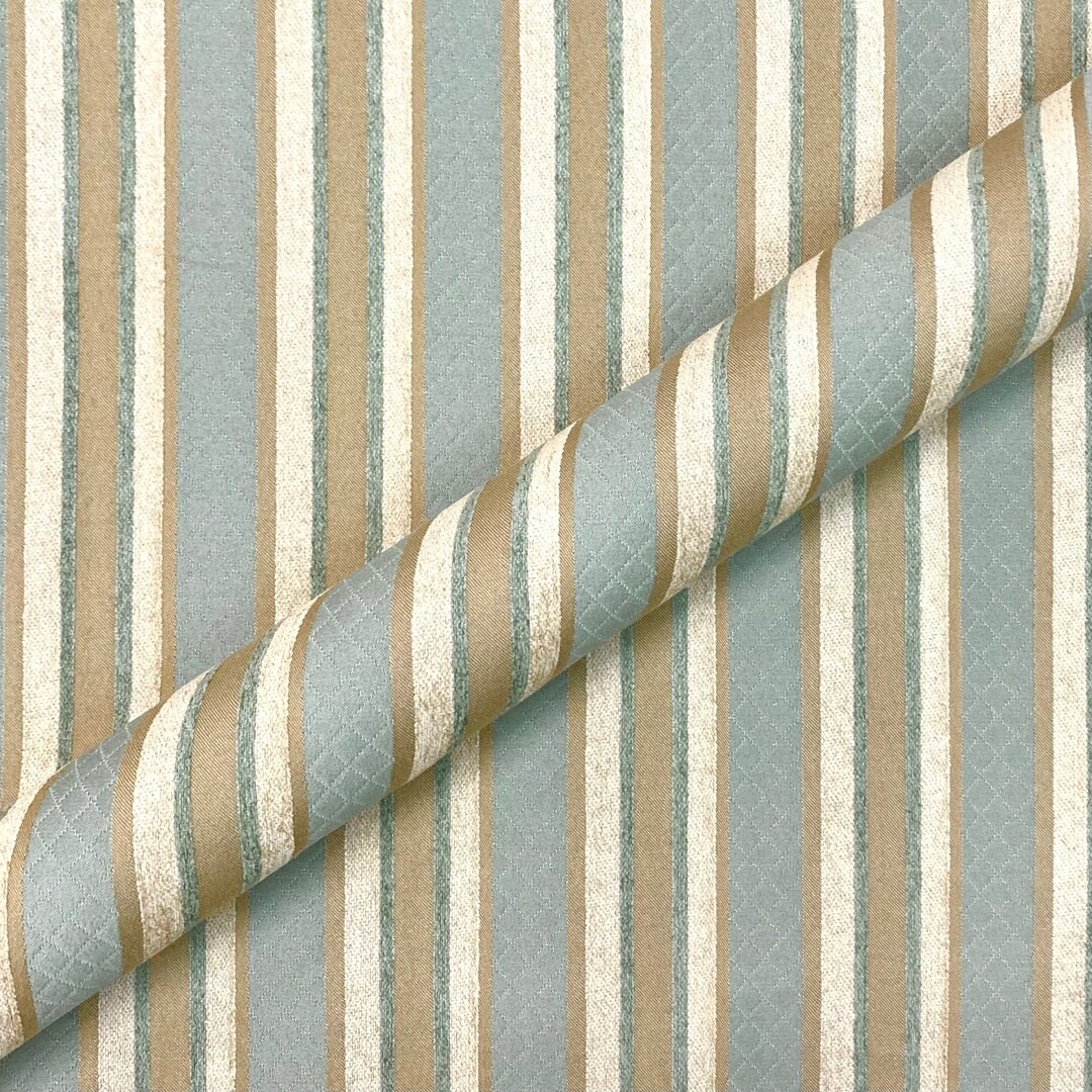 Blue Ocean Stripe Traditional Fabric 54" - Etsy