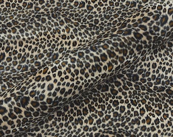 Leopard Skin Fabric Blue - Etsy