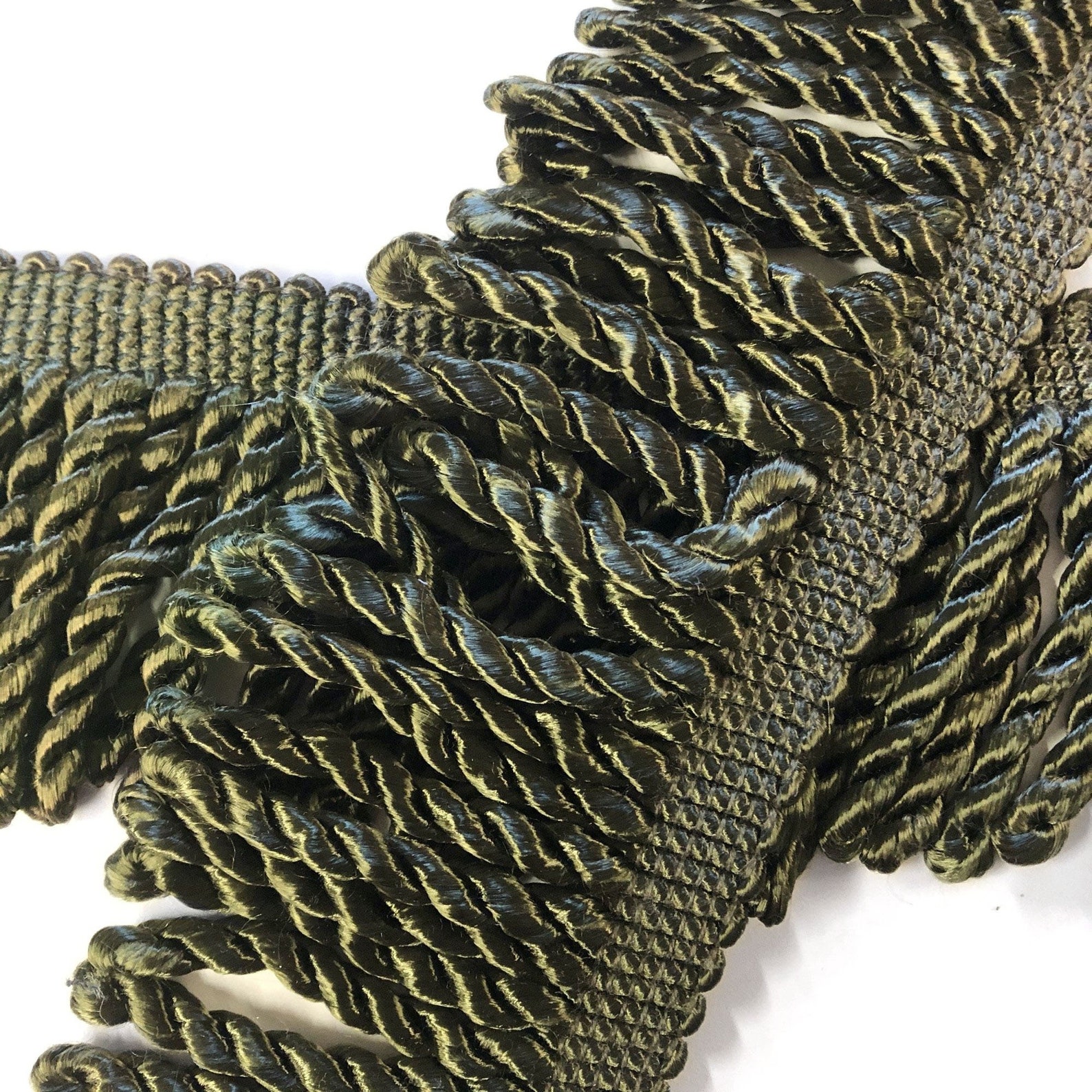 Olive Green High Quality Decorative Bullion Fringe Trim by the | Etsy