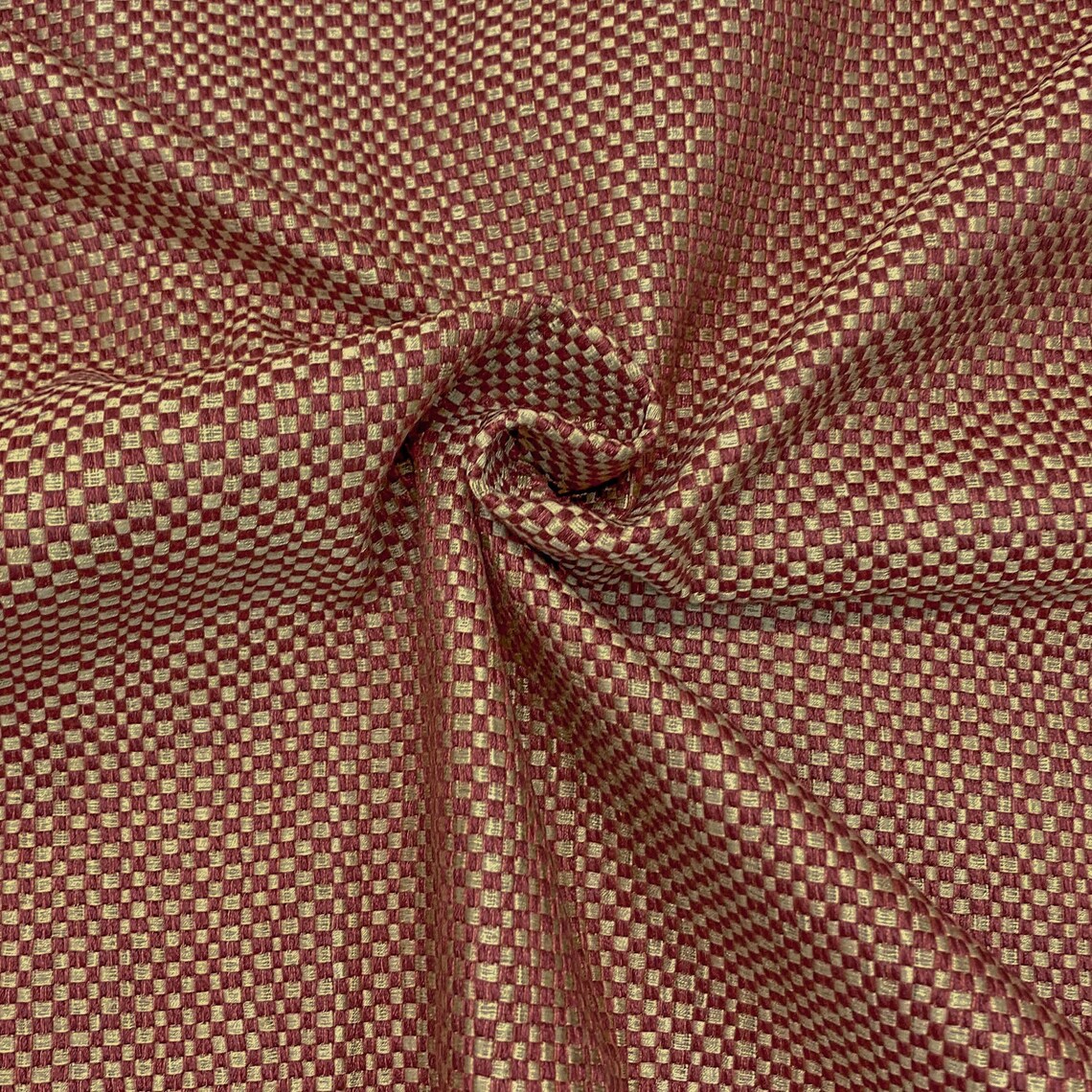 Quadrato Merlot Woven Upholstery Fabric 54 - Etsy