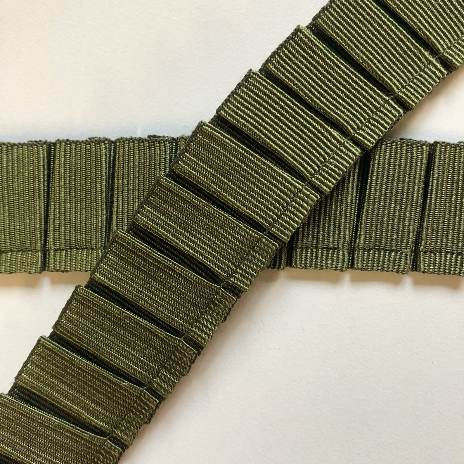 Olive High Quality Decorative Pleated Ribbon Trim by the Yard - Etsy