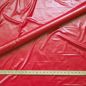 Luxe Red Vinyl Fabric by the Yard - 54" - Etsy
