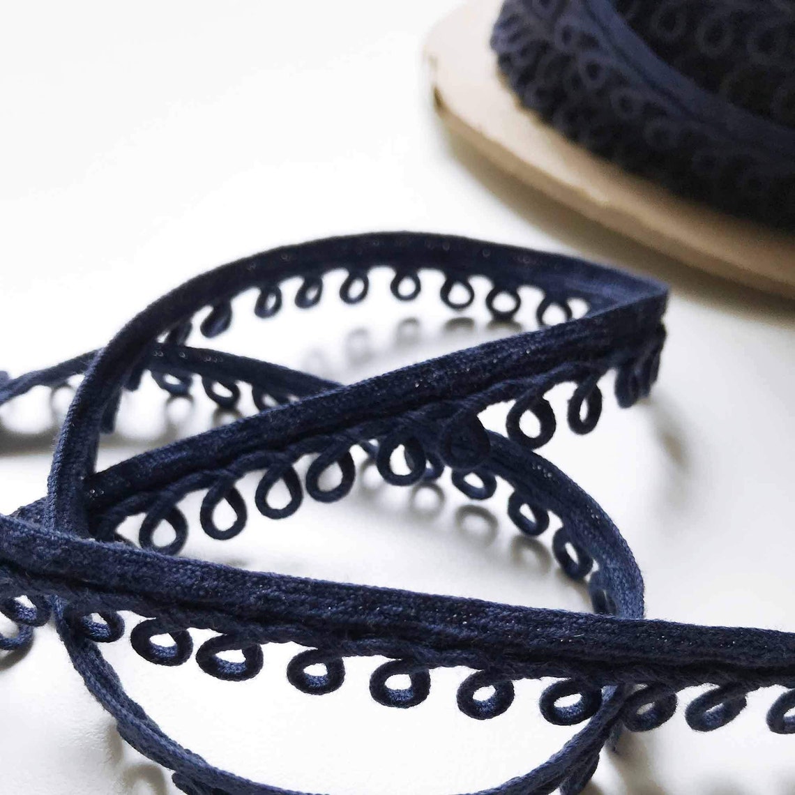 Navy Blue High Quality Decorative Loop Trim by the Yard - Etsy