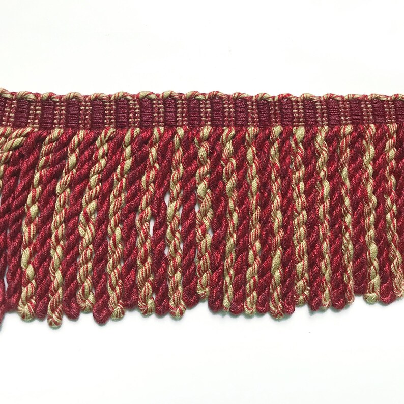 Red and Gold High Quality Decorative Bullion Fringe Trim by - Etsy