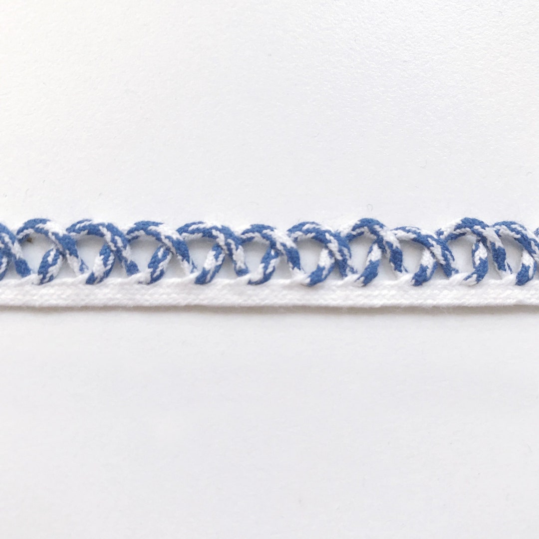 Blue and White High Quality Decorative Loop Trim by the Yard for ...