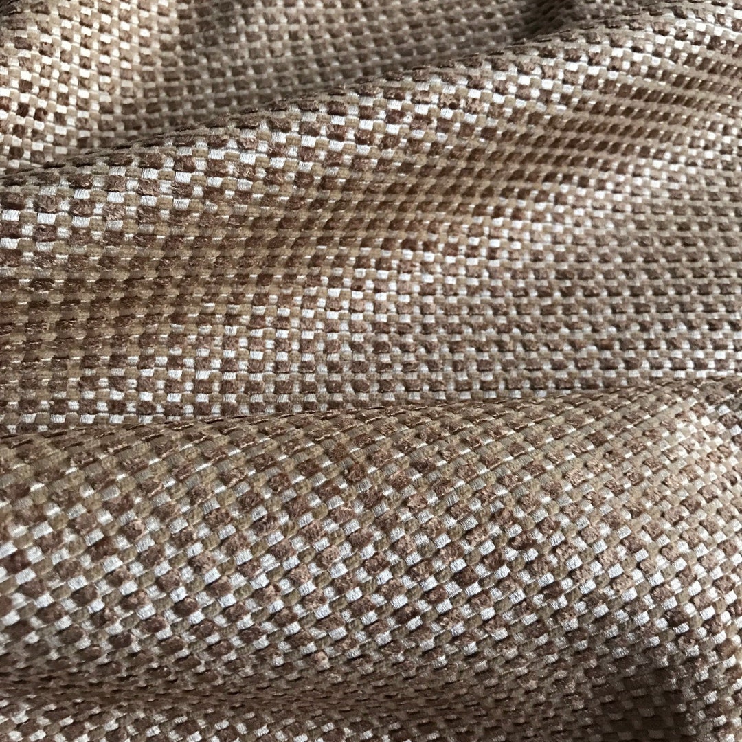 Upholstery Fabric Dark Taupe Woven Dual Toned Material for Furniture ...