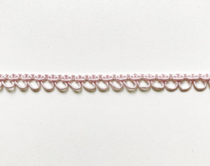 5 Yards Pink Loop Trim, Loop Trim, Braided Trim, Button Looping Trim ...