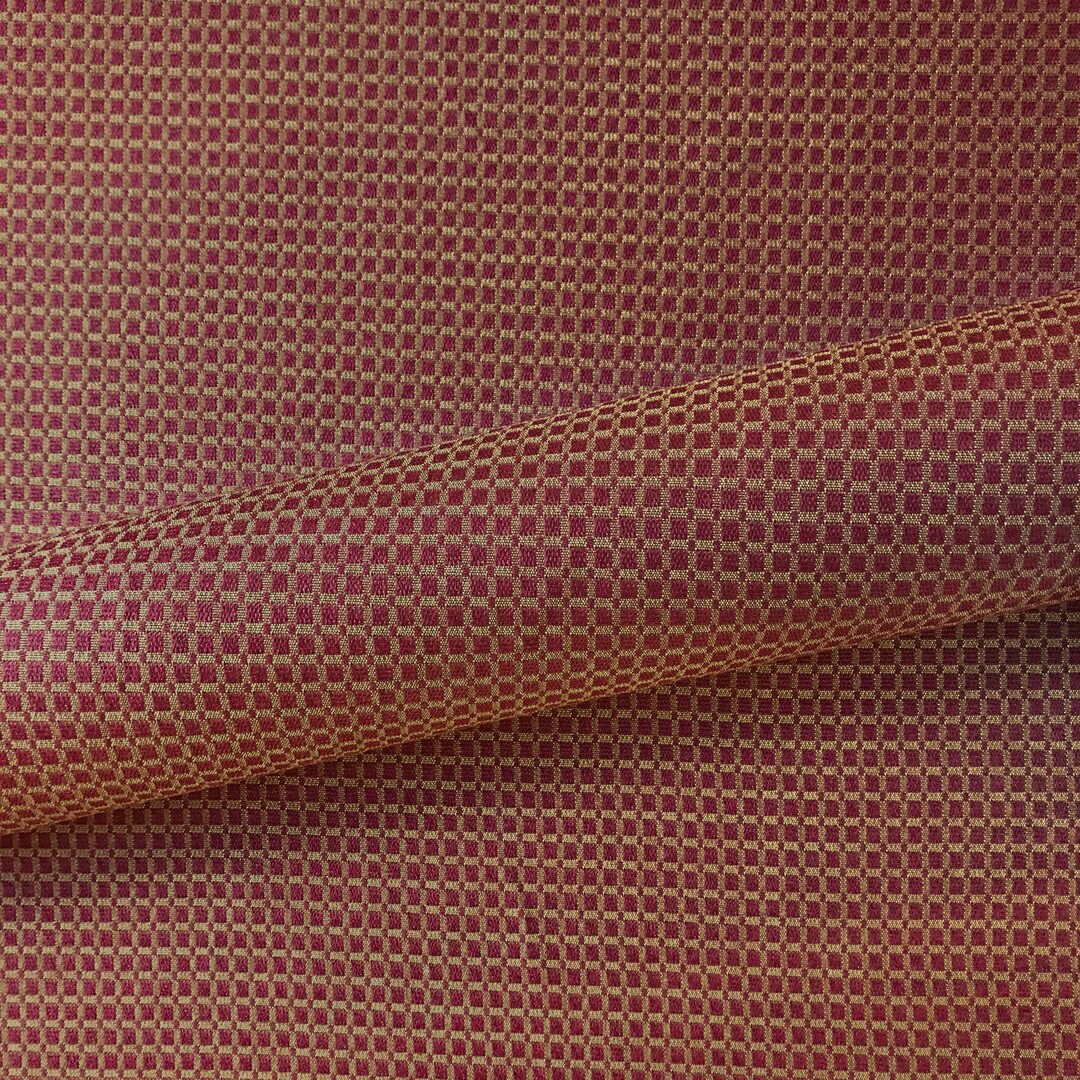 Red Gold Rustic Geometric Upholstery Fabric 54 - Etsy