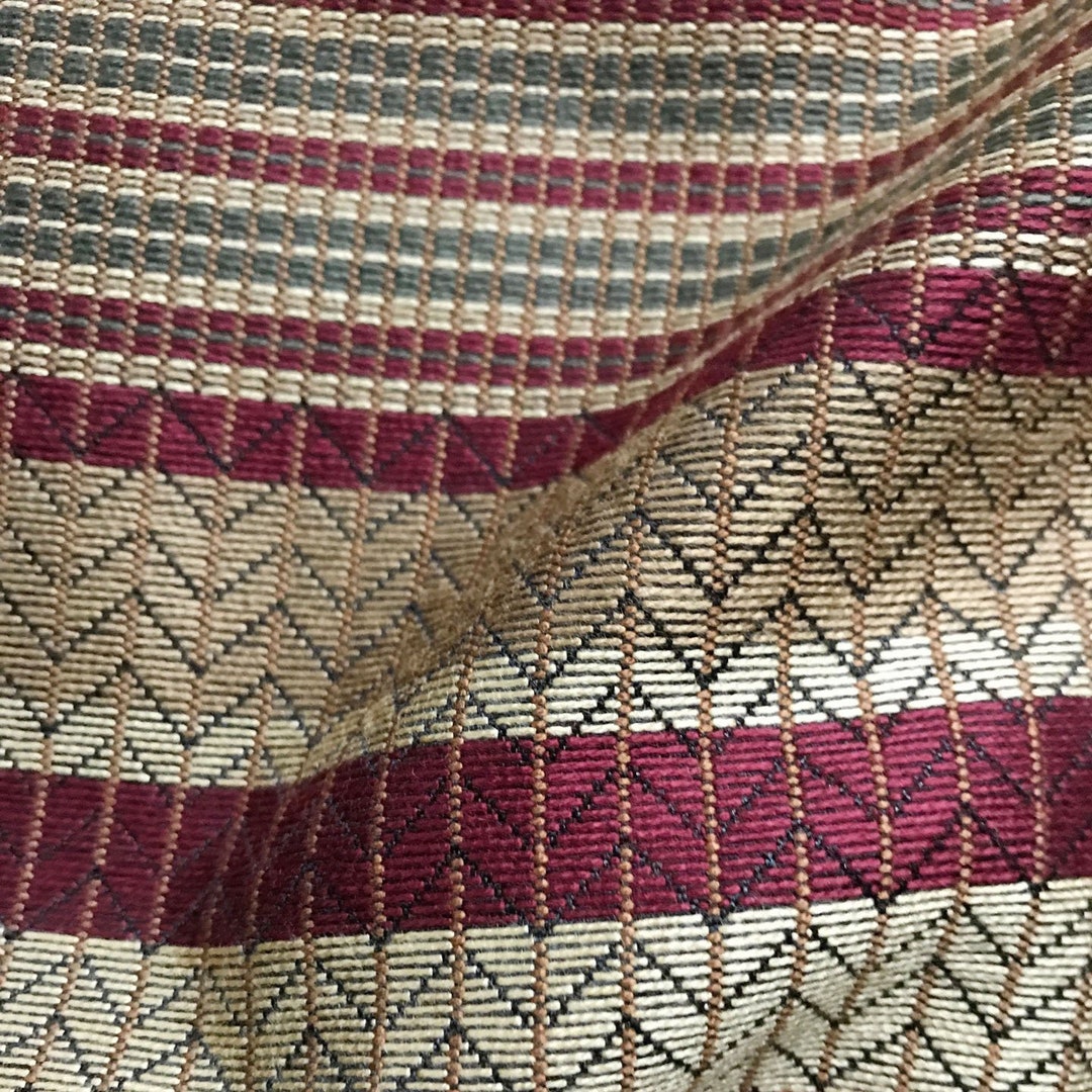 Tan Farmhouse Stripe Woven Upholstery Fabric 54" - Etsy