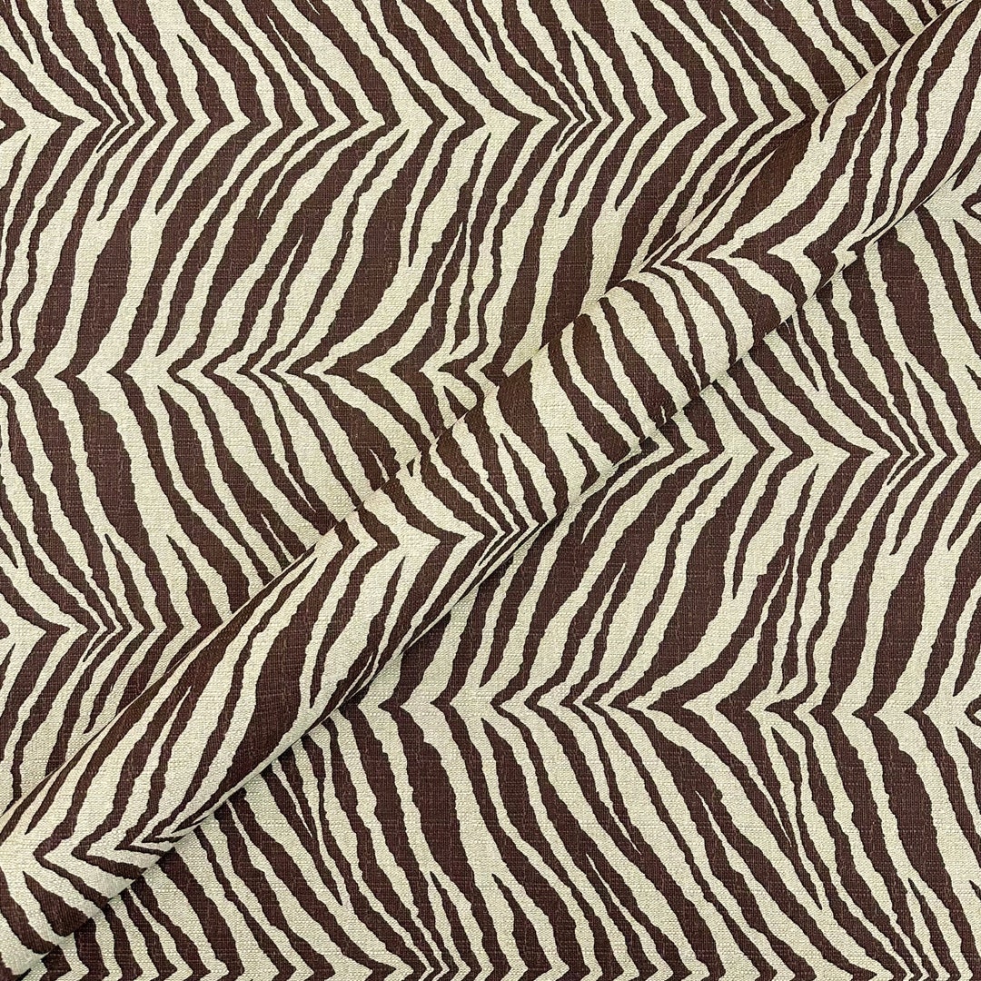 Shamwari Brown Zebra Fabric 54" - Etsy