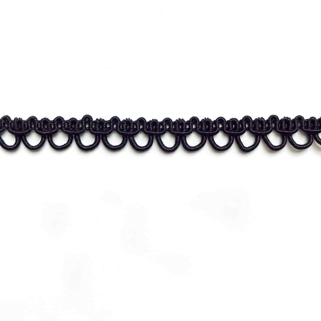 Black High Quality Decorative Loop Trim by the Yard - Etsy