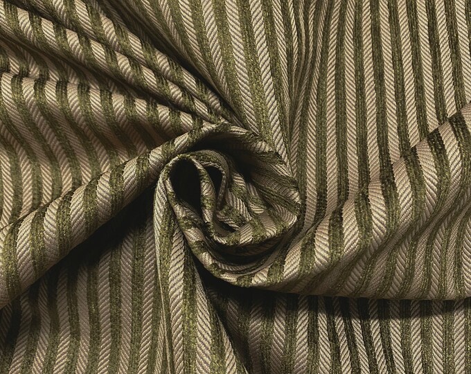 Mocha Textured Striped Upholstery Fabric 54" - Etsy