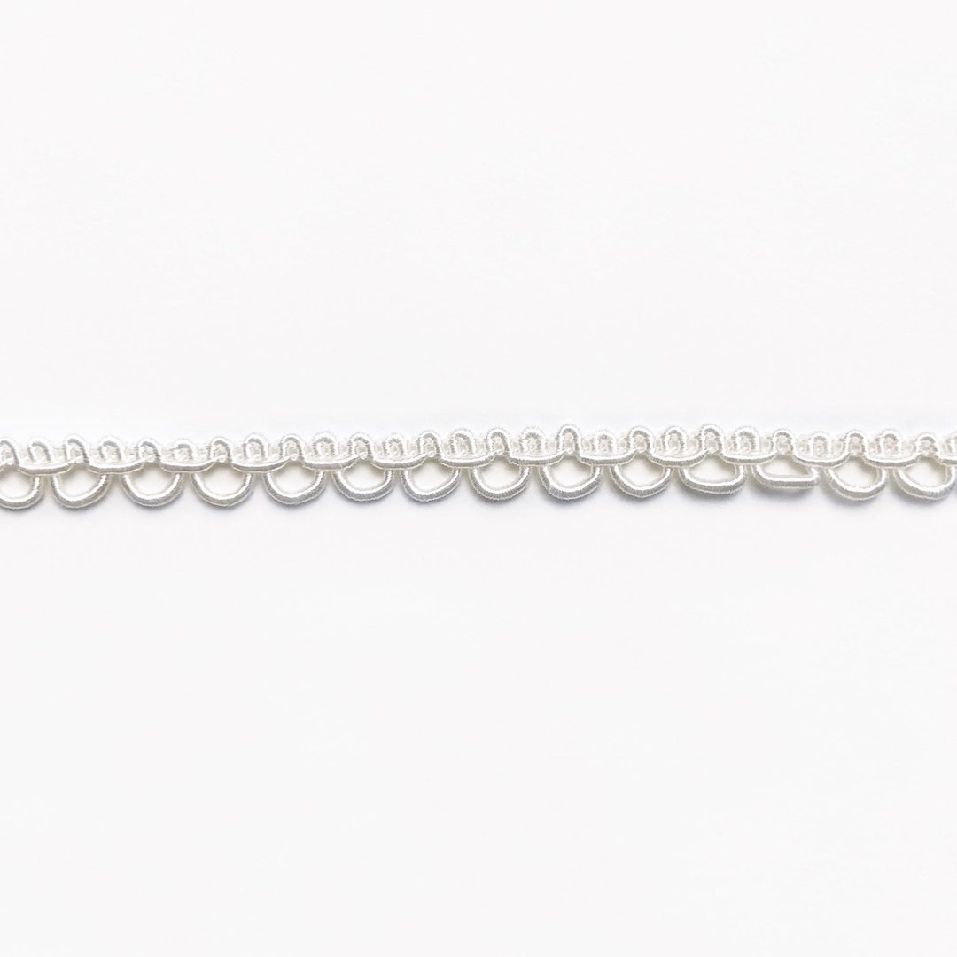 White High Quality Decorative Loop Trim by the Yard for Upholstery ...