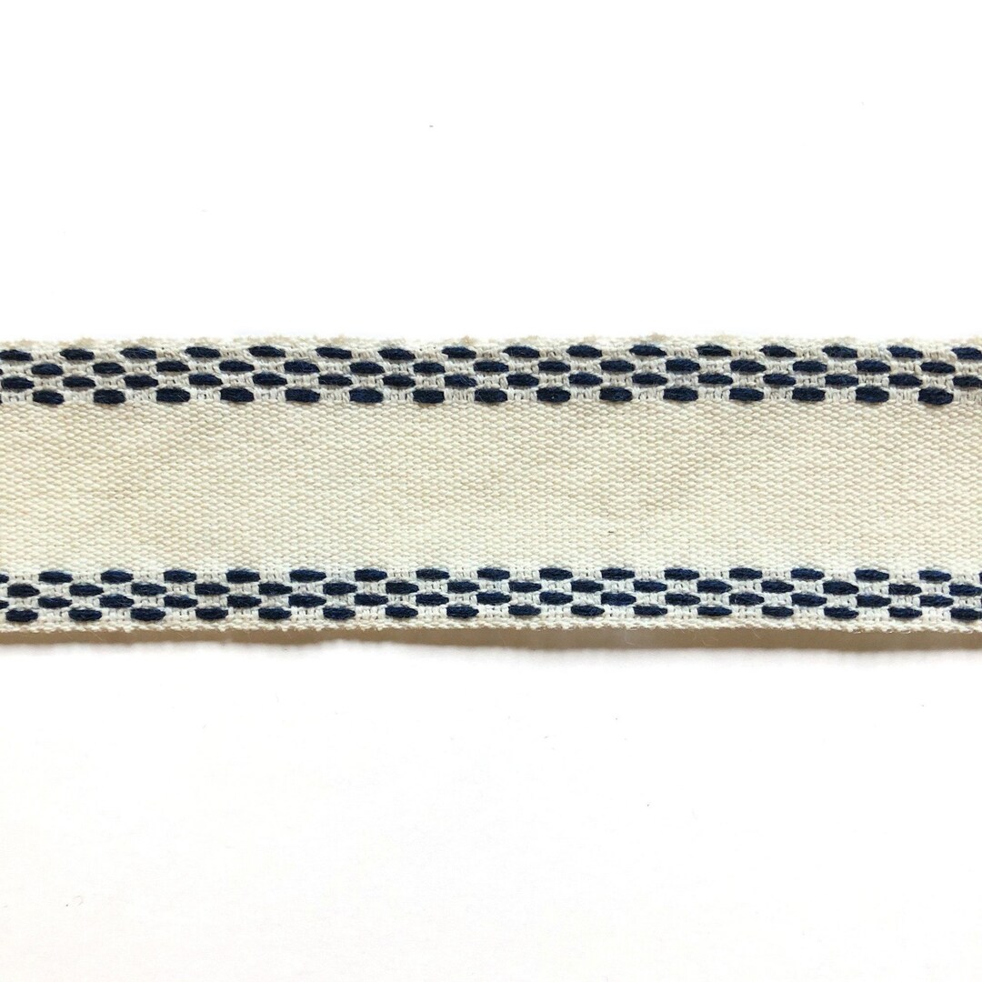 Navy Blue and White High Quality Decorative Border Trim by the Yard - Etsy