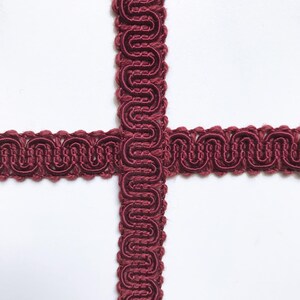 Red Wine High Quality Decorative Gimp Trim by the Yard for Upholstery ...