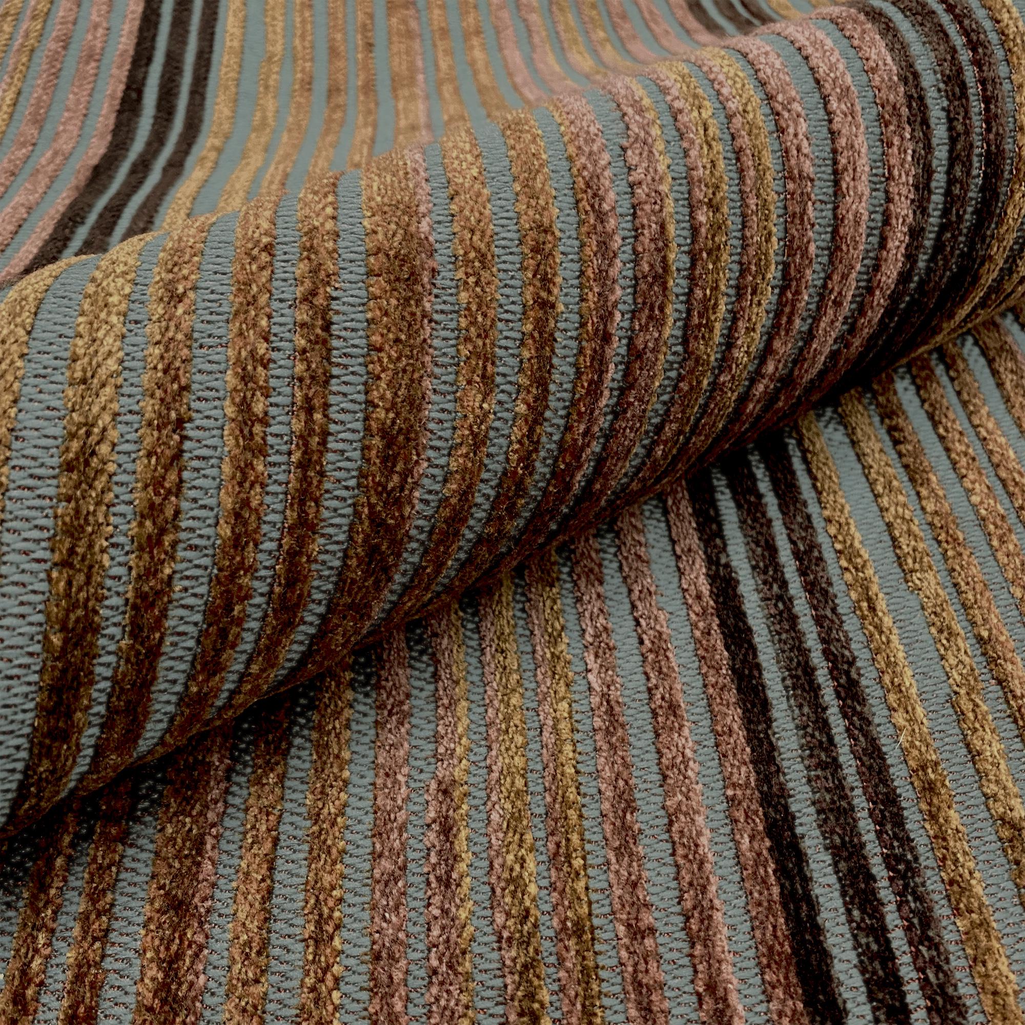 Upholstery Fabric Striped Design by Yard or Swatch Mocha Modern Stripe ...
