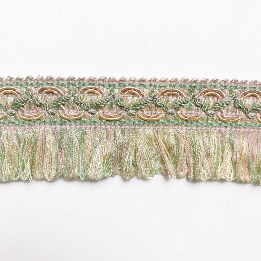 Lime and Blush Pink High Quality Decorative Loop Trim by the Yard - Etsy