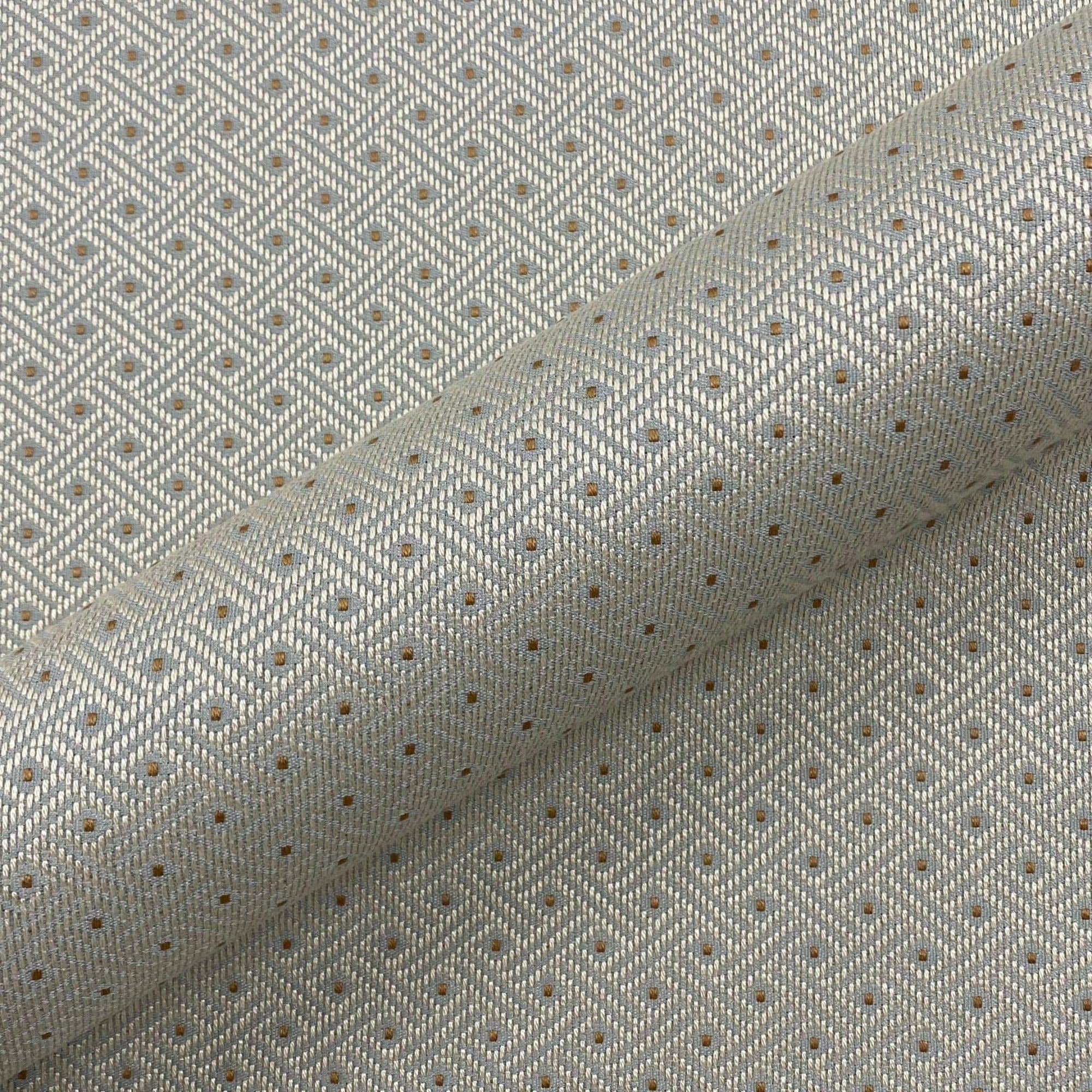 Light Blue Geometric Embroidered Upholstery Fabric 54 - Etsy