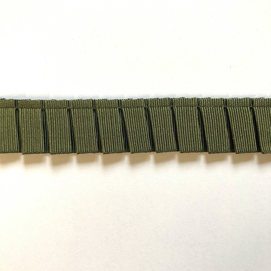 Olive High Quality Decorative Pleated Ribbon Trim by the Yard - Etsy