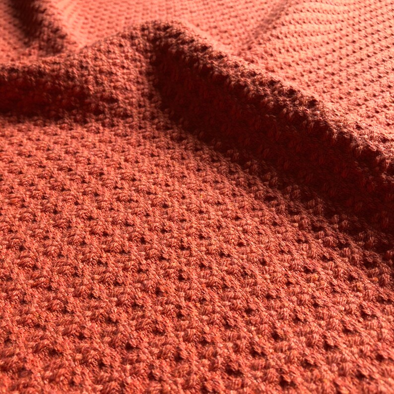 Orange Mod Textured Waffle Weave Upholstery Fabric 54 | Etsy