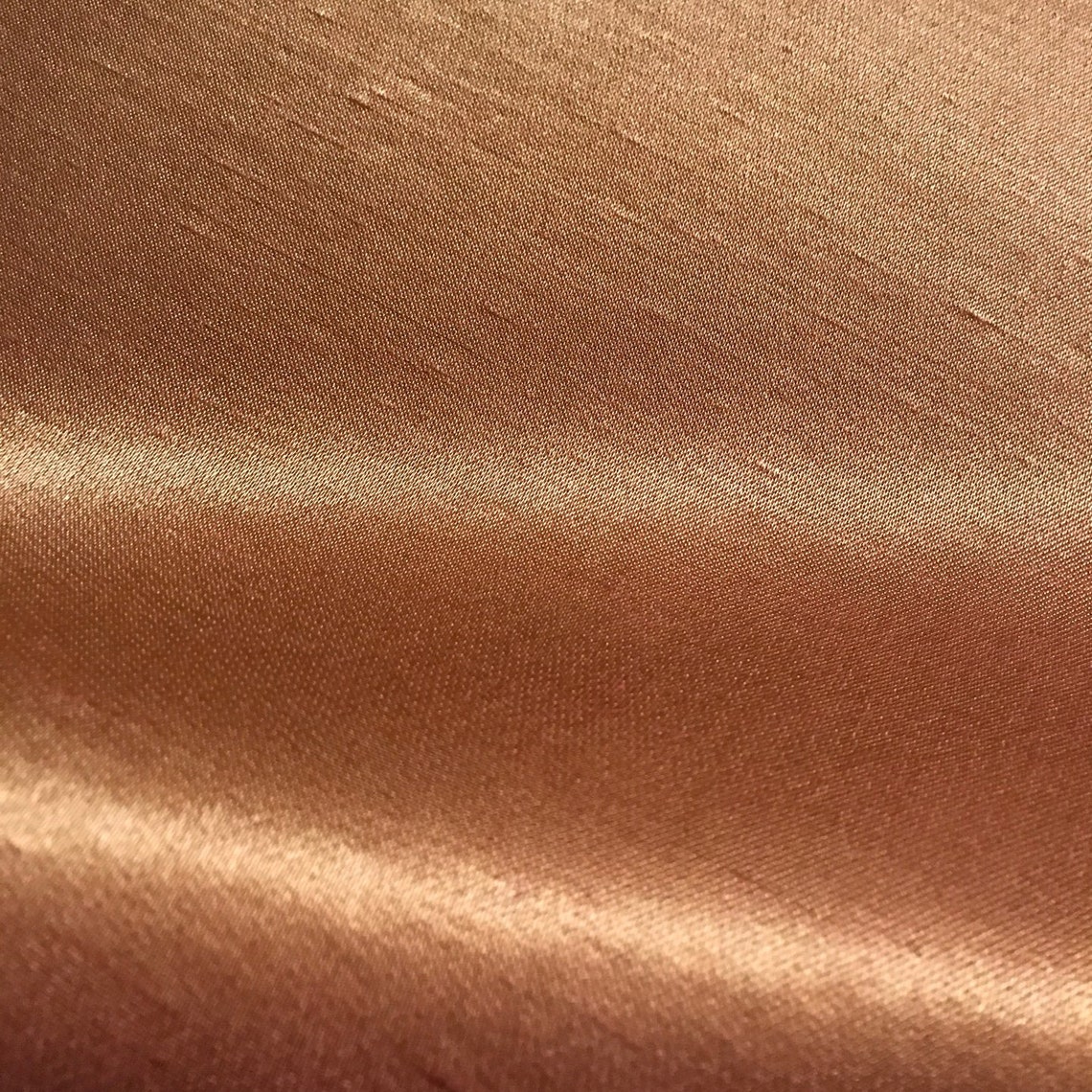 Copper Gold Solid Faux Silk Fabric 42" - Etsy