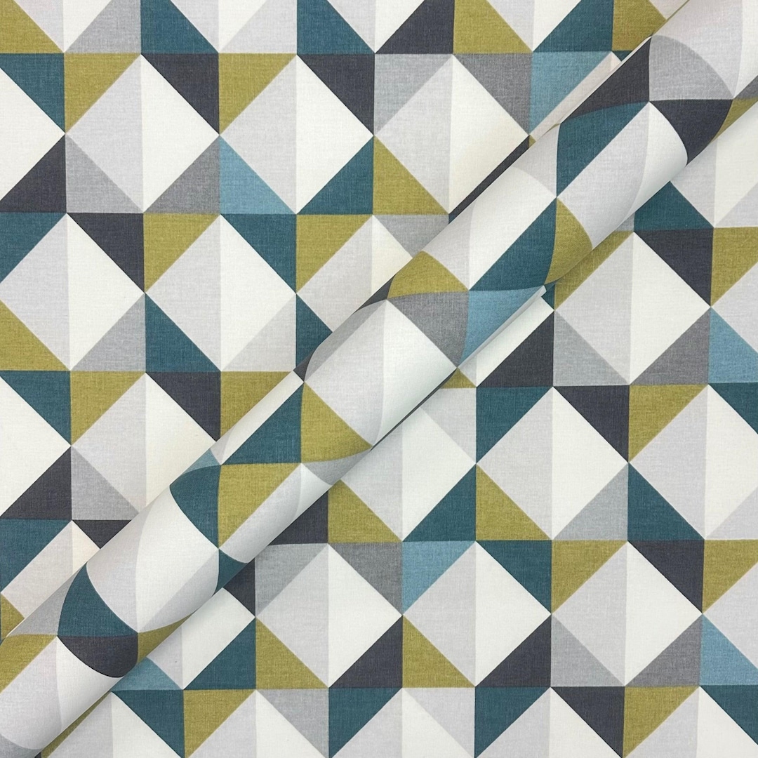 Upholstery Fabric Multicolor Dali Modern Geometric Cotton Material for ...
