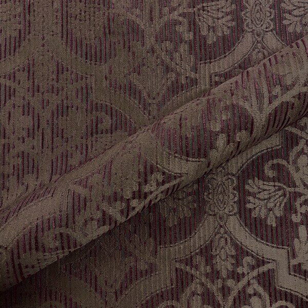 Purple Damask Upholstery Fabric - Etsy