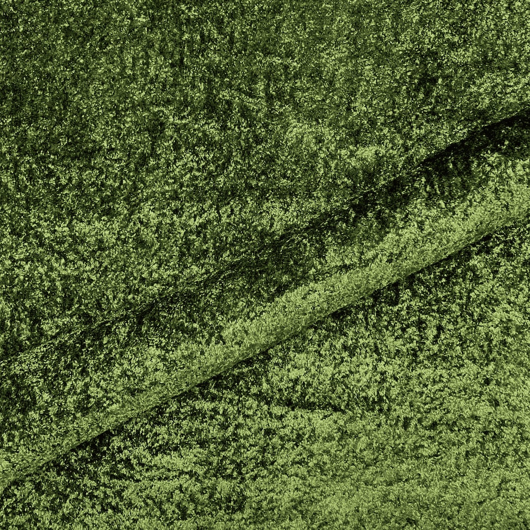 Green Plush Textured Upholstery Fabric 56 - Etsy