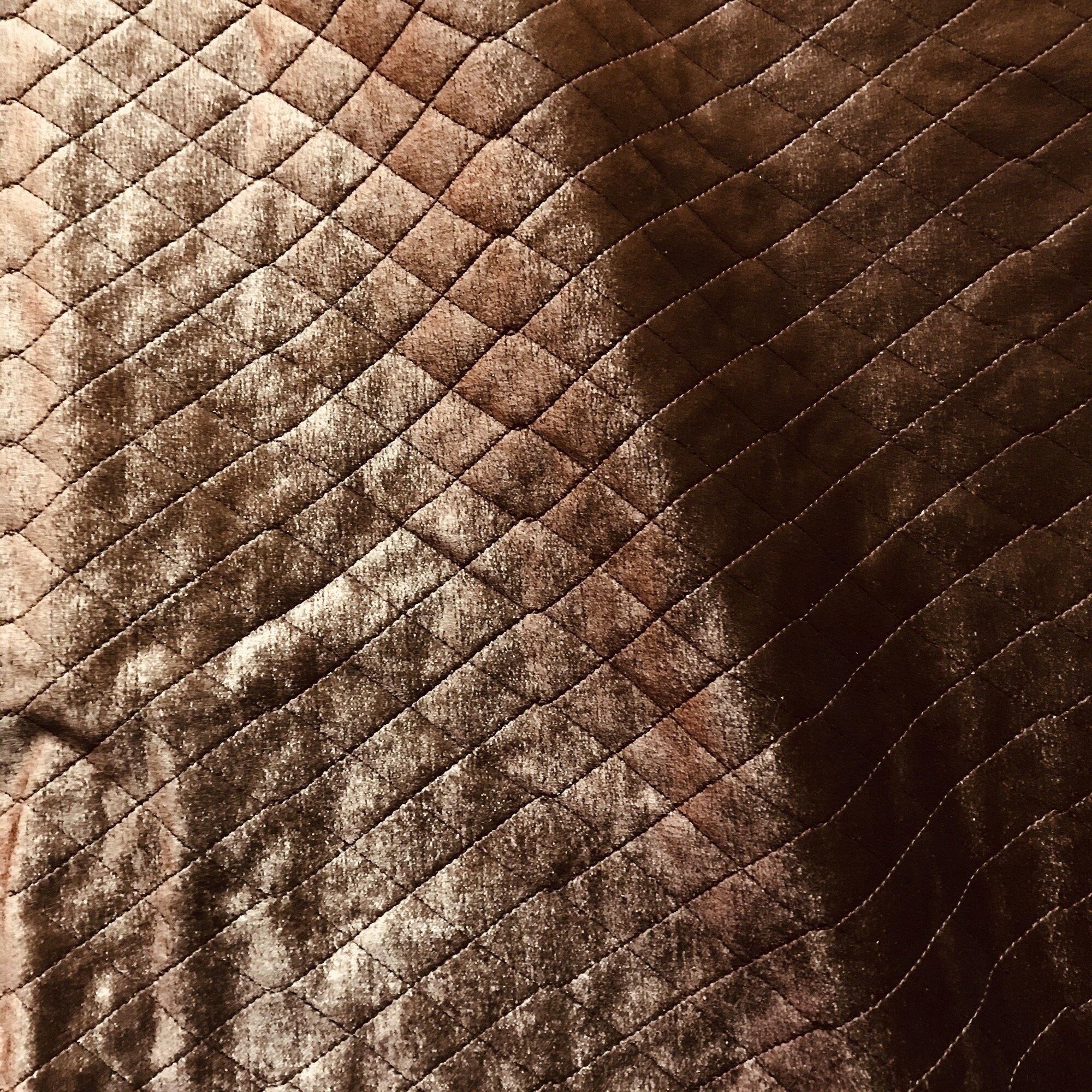 Chocolate Diamond Quilted Velvet Upholstery Fabric 54 - Etsy