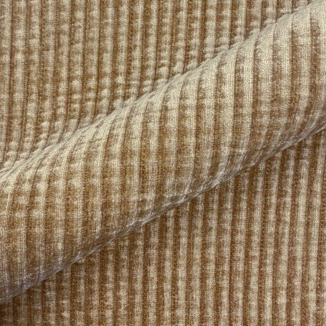 Topaz Channeled Velvet Upholstery Fabric 54 - Etsy