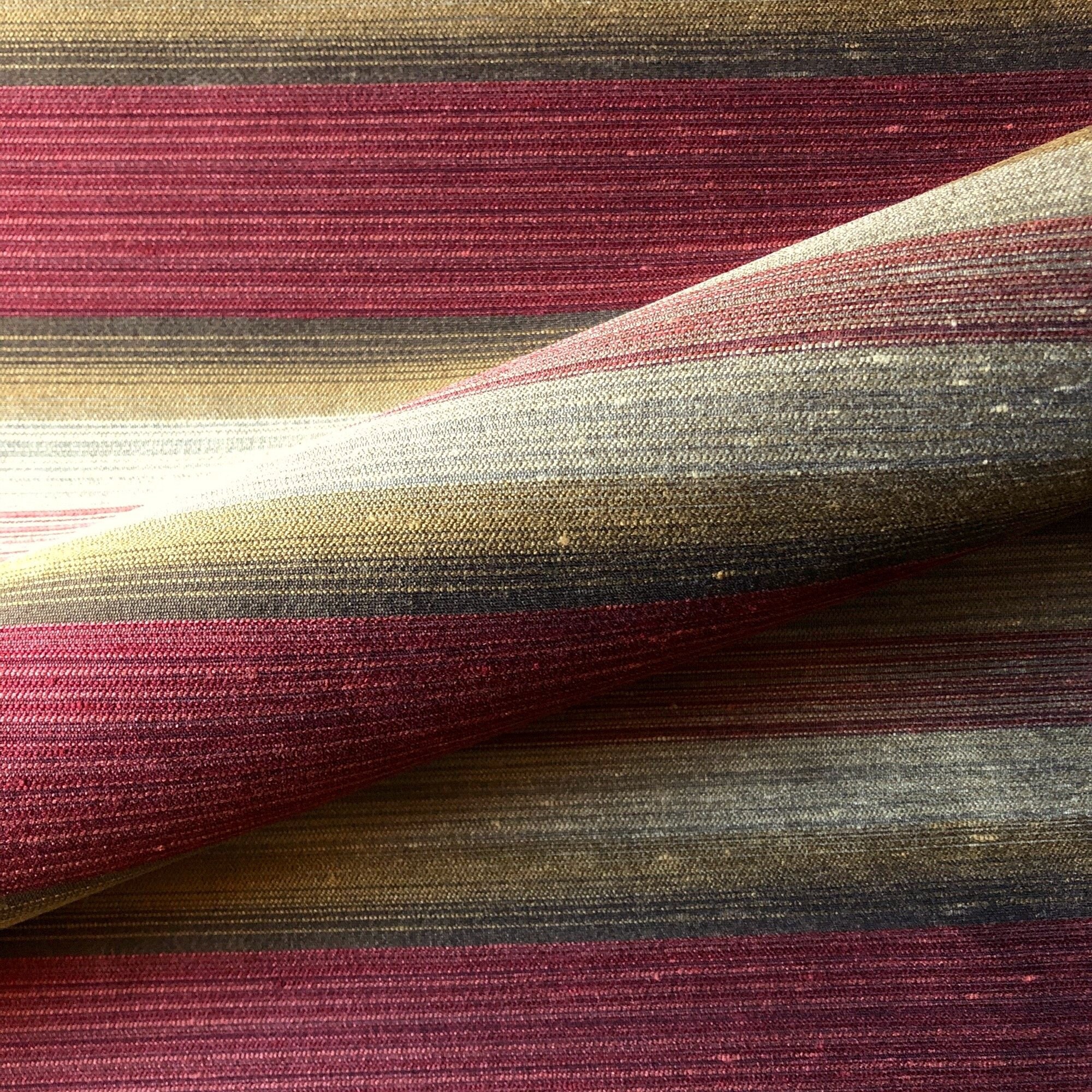 Festival Garnet Woven Stripe Upholstery Fabric 54 - Etsy